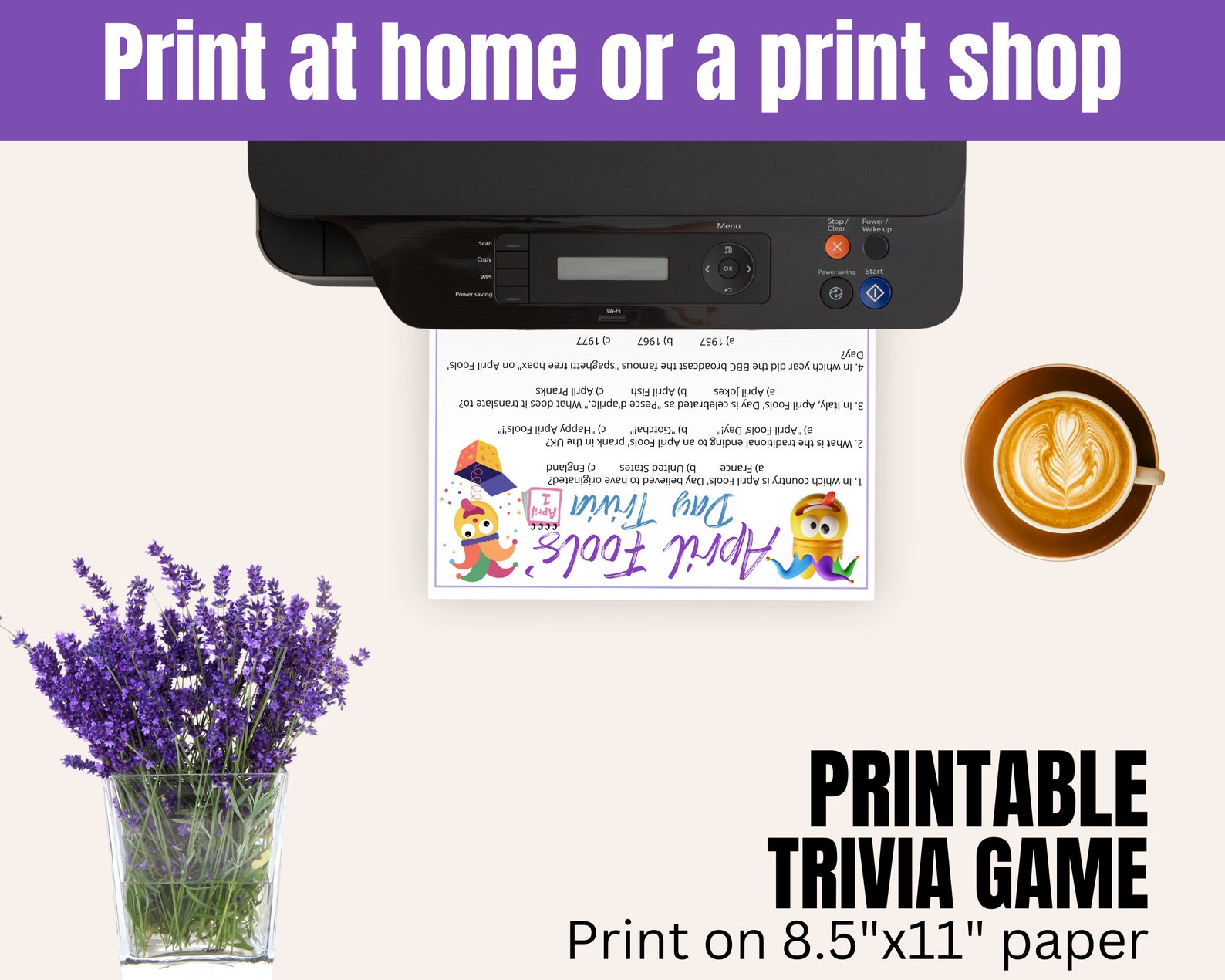 April Fools' Day Trivia, Printable Multiple Choice April Fools' Day ...