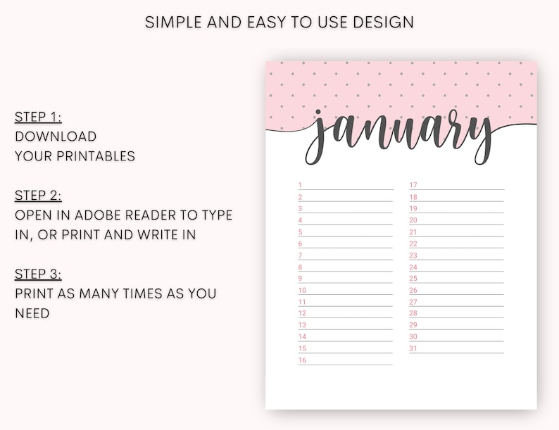 Editable Birthday Tracker, Birthday Reminder, Birthday Log, Printable ...