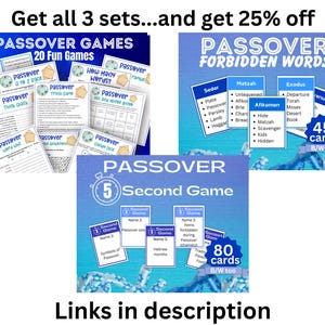 Passover Forbidden Words Game, Seder Activity for Kids and Adults ...