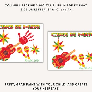 Cinco De Mayo Handprint Craft, Mexican Victory Handprint Art, Mexican ...