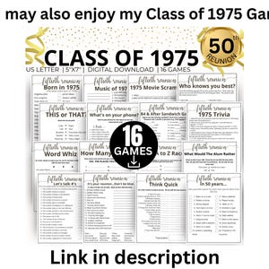 EDITABLE Custom 50th Class Reunion Sign, 50th Reunion Photo Collage ...