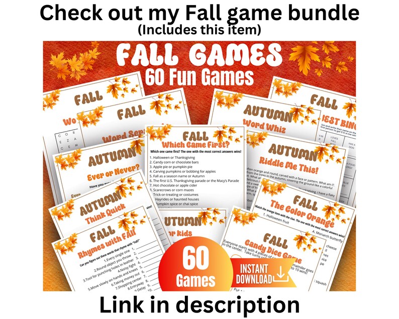 Pumpkin Trivia Game, Fall Trivia Game, Halloween Party Game, Halloween ...