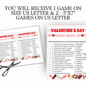Valentine's Day Candy Game, Galentine's Party Game, Winter Candy Quiz ...
