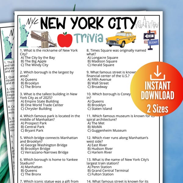 New York City Map'; - Etsy