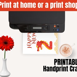 Lunar New Year Handprint Craft, Chinese New Year Handprint Art, Year of ...