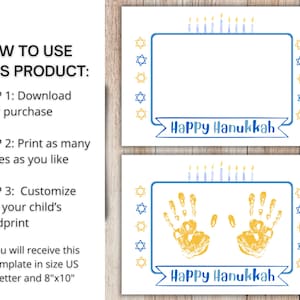 Hanukkah Craft for Kids, Fingerprint Craft, Menorah Candles, Handprint ...