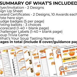 Editable Soup Cook-off Kit Templates, Soup Cook-off Competition,contest ...