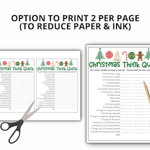 Christmas Think Quick Trivia Game, Friendsmas Fast Thinking Game ...