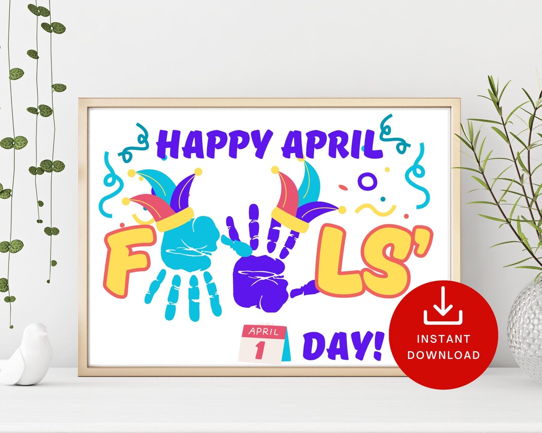 April Fools’ Handprint Craft, April Fools’ Day Craft for Toddlers ...