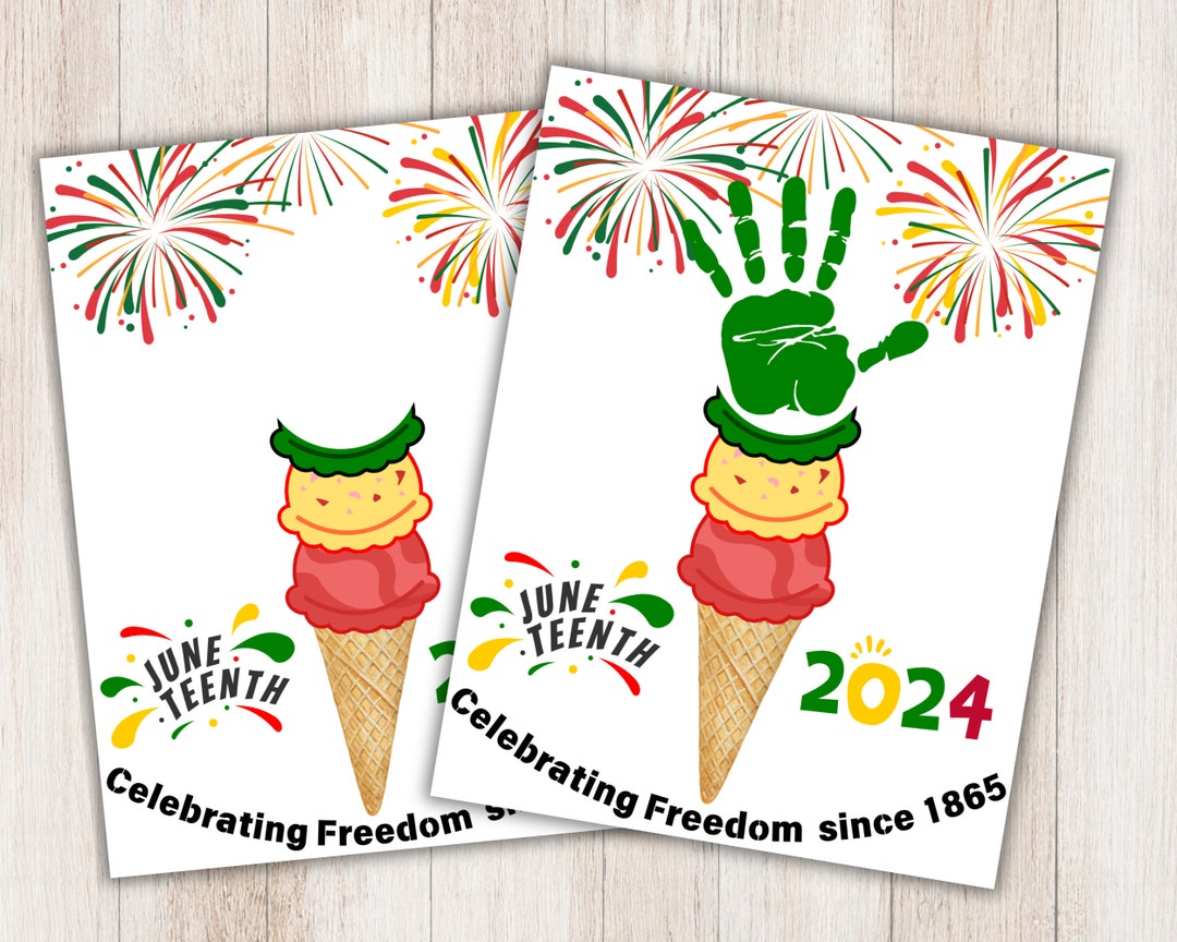 Juneteenth Handprint Art, Freedom Activity, Handprint Art, Handprint ...