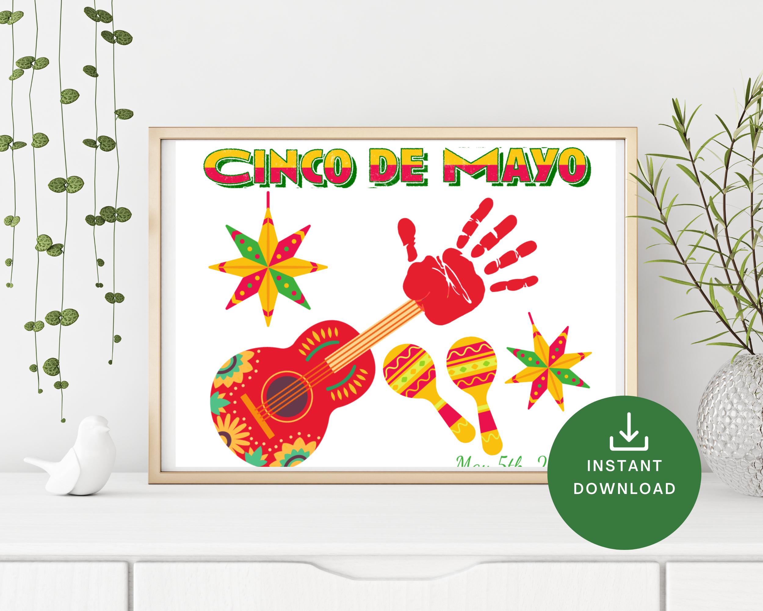 Cinco De Mayo Handprint Craft Bundle, Mexican Fiesta Handprint Keepsake ...
