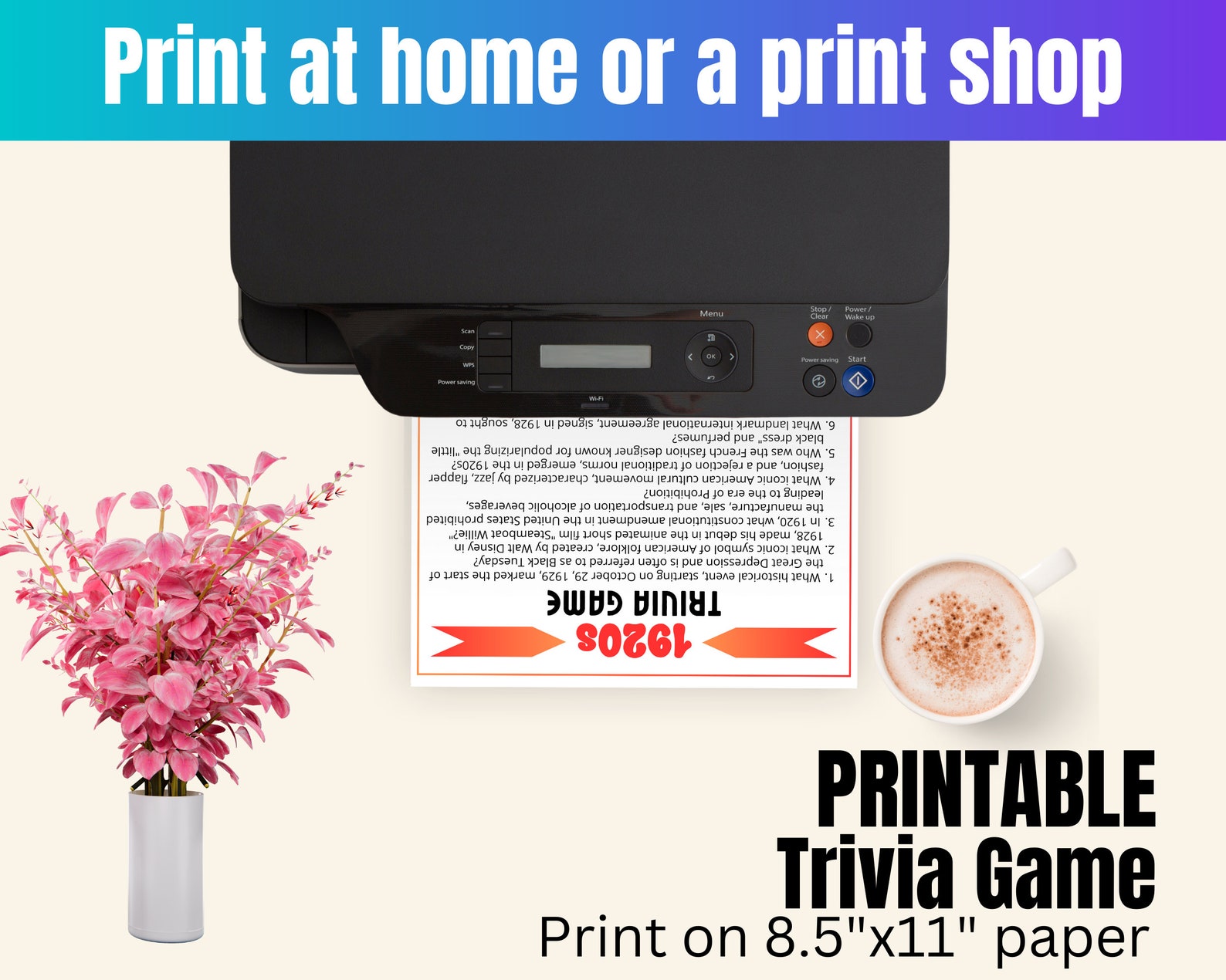 1920s Decade Trivia Game, Trivia Questions, 20s Trivia Quiz, 1960s ...