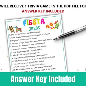 Fiesta Jokes for Kids, Mexican Taco Fiesta Games, Quinceañera Fiesta ...