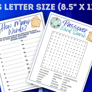 Passover Game Bundle, Jewish Games, Passover Holiday, Passover Games ...