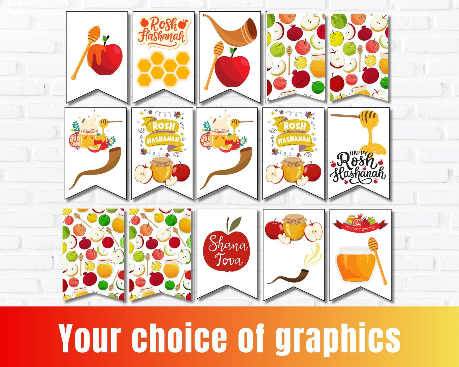 Shana Tova Banner Sign,printable Rosh Hashanah Poster,diy 5786 New Year ...