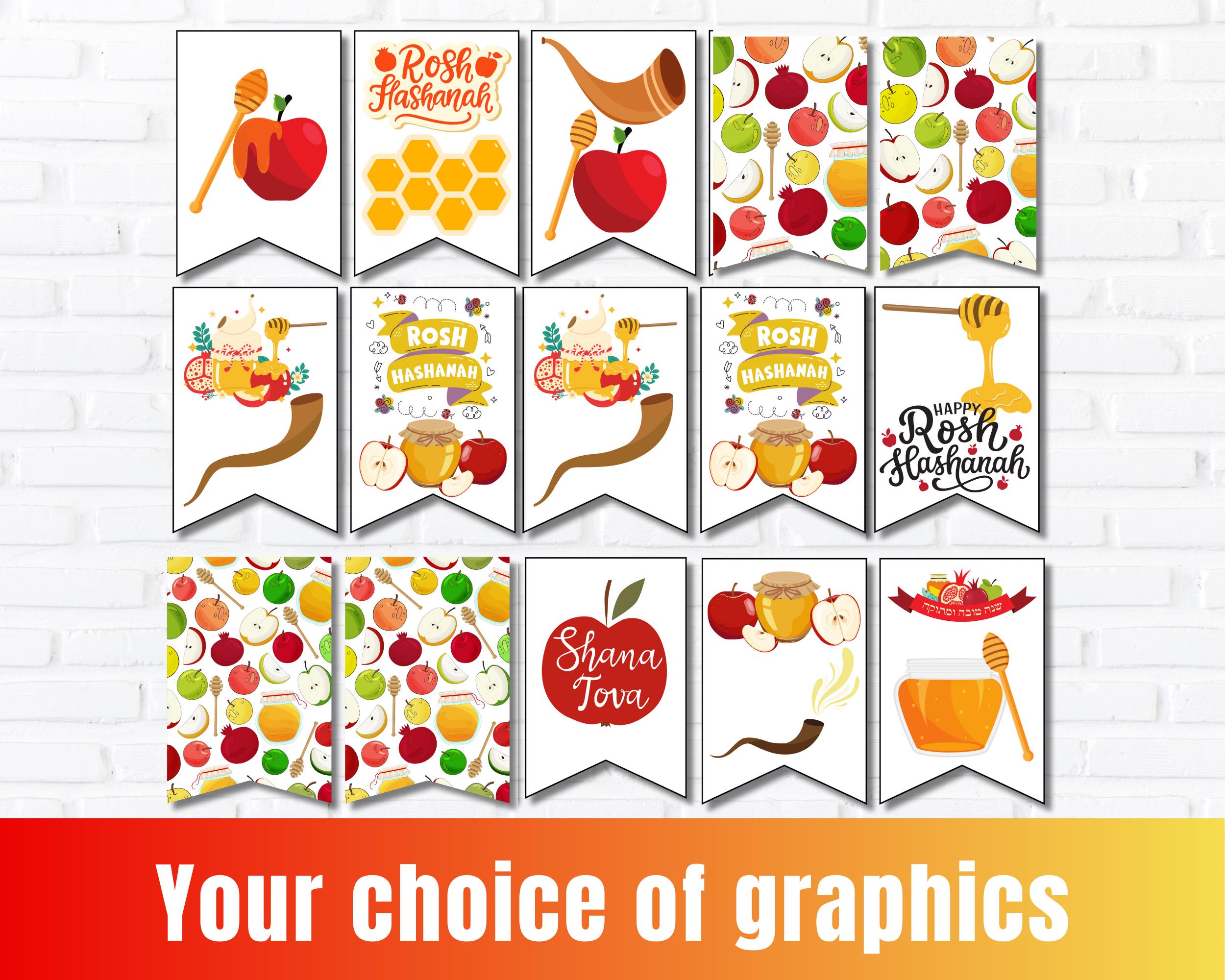 Shana Tova Banner Sign,printable Rosh Hashanah Poster,diy 5786 New Year ...