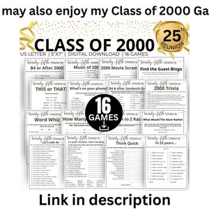 EDITABLE Custom 25th Class Reunion Sign, 25th Reunion Photo Collage ...