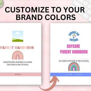 Daycare Parent Handbook, Editable Daycare Handbook Template, Childcare ...