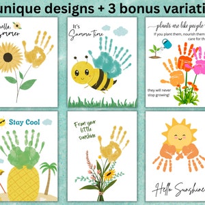 Summer Handprint Craft for Kids,summertime Handprint Art,toddler ...
