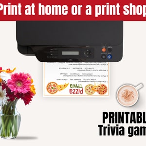 Pizza Trivia Game,printable Pizza Game for Kids & Adults,pizza Birthday ...