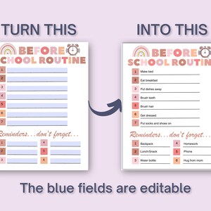 Editable School Planner Kids Printable, Back to School Bundle, Screen ...