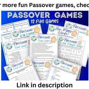 Passover Forbidden Words Game, Seder Activity for Kids and Adults ...