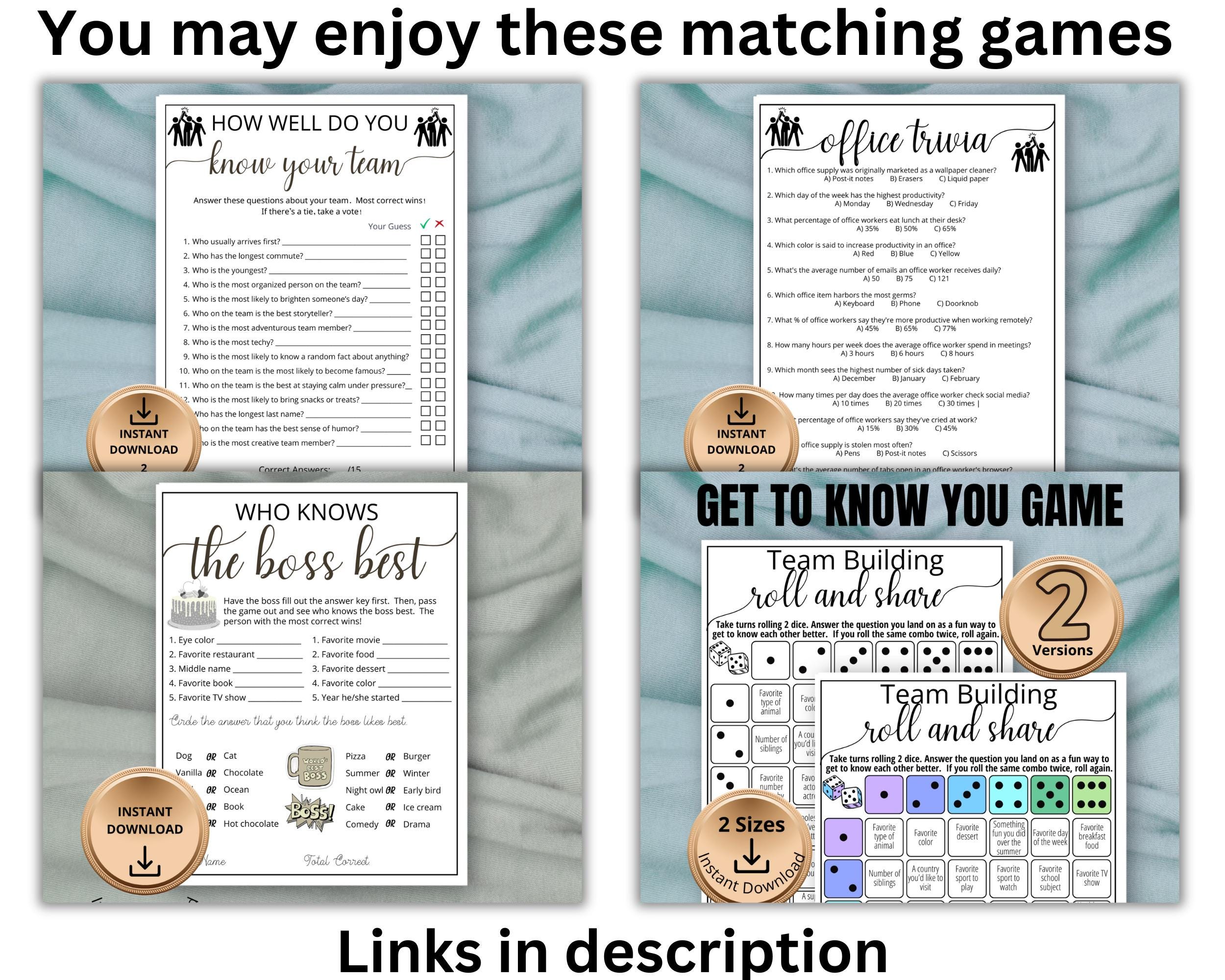 Christmas Team Building Games, How Well Do You Know Your Team, Coworker ...