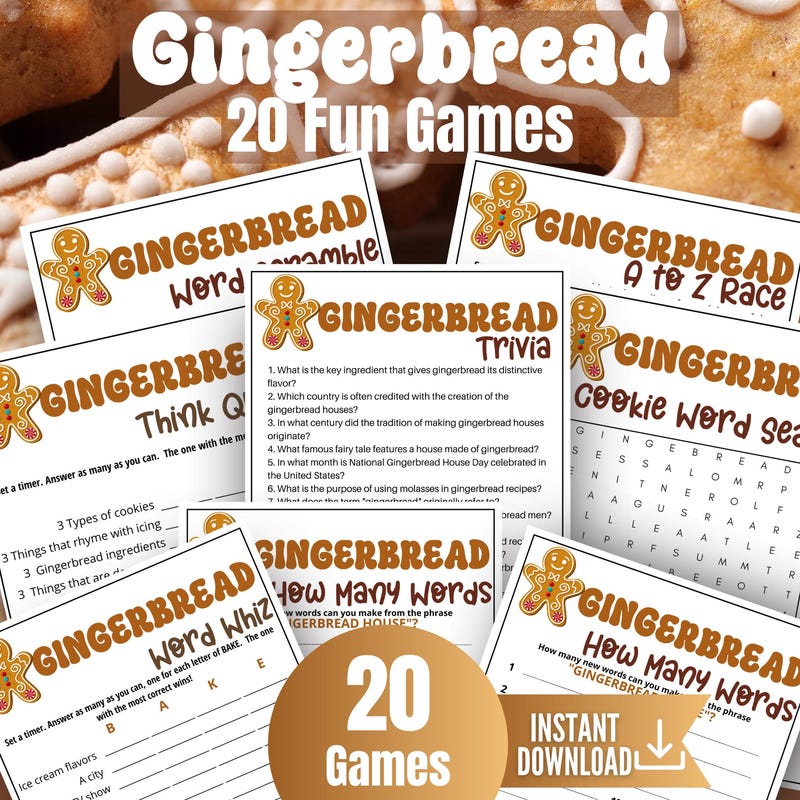Gingerbread Svg - Etsy