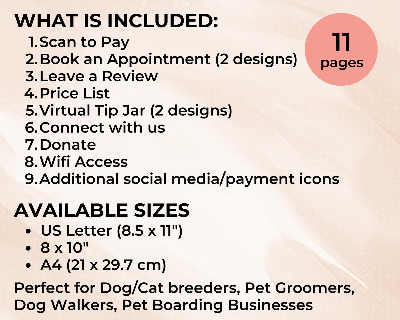 Editable Dog Breeder Scan to Pay Flyers, Canva Puppy Business QR Code ...