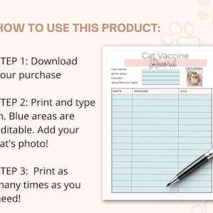 Kitten Vaccine Guide, Kitten Vaccine Tracker, Cat Vaccine Chart and ...