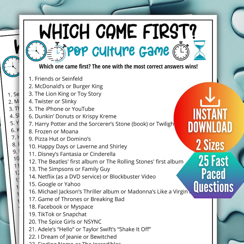 Party Games to Play on Tv - Etsy