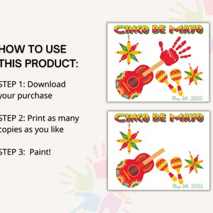 Cinco De Mayo Handprint Craft Bundle, Mexican Fiesta Handprint Keepsake ...