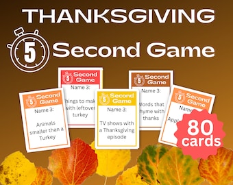 5 Seconds THANKSGIVING 5 Second Rule Game Powerpoint Game - Etsy