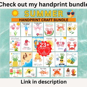 Spring Handprint Craft for Kids, You Are My Sunshine Craft, Summer ...