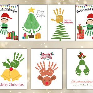 Christmas Handprint Art Bundle, Christmas Activity, Handprint Craft ...