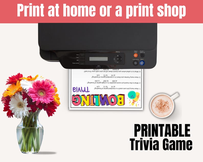 Bowling Trivia Game, Sports Team Trivia, Office Party Activity, Bowling ...