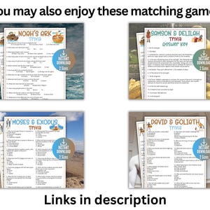 David and Goliath Trivia Game for Kids, Sunday School Bible Games,old ...