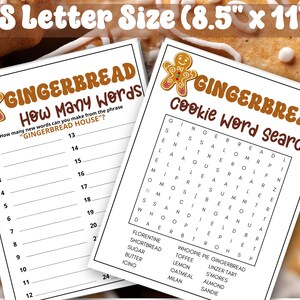 Gingerbread Game Bundle,27 Games,christmas Games,friendsmas Printable ...
