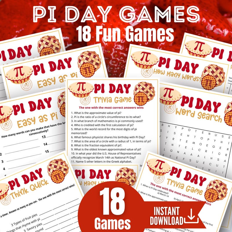 Pi Day Placemats - Etsy UK