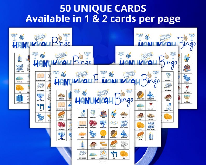 Hanukkah Game Bundle, Jewish Party Games,hanukkah Holiday Trivia ...