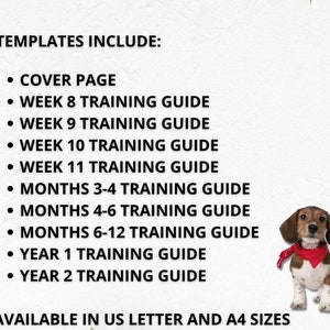 Editable Dog Training Cheat Sheets for Breeders, Dog Training Handbook ...