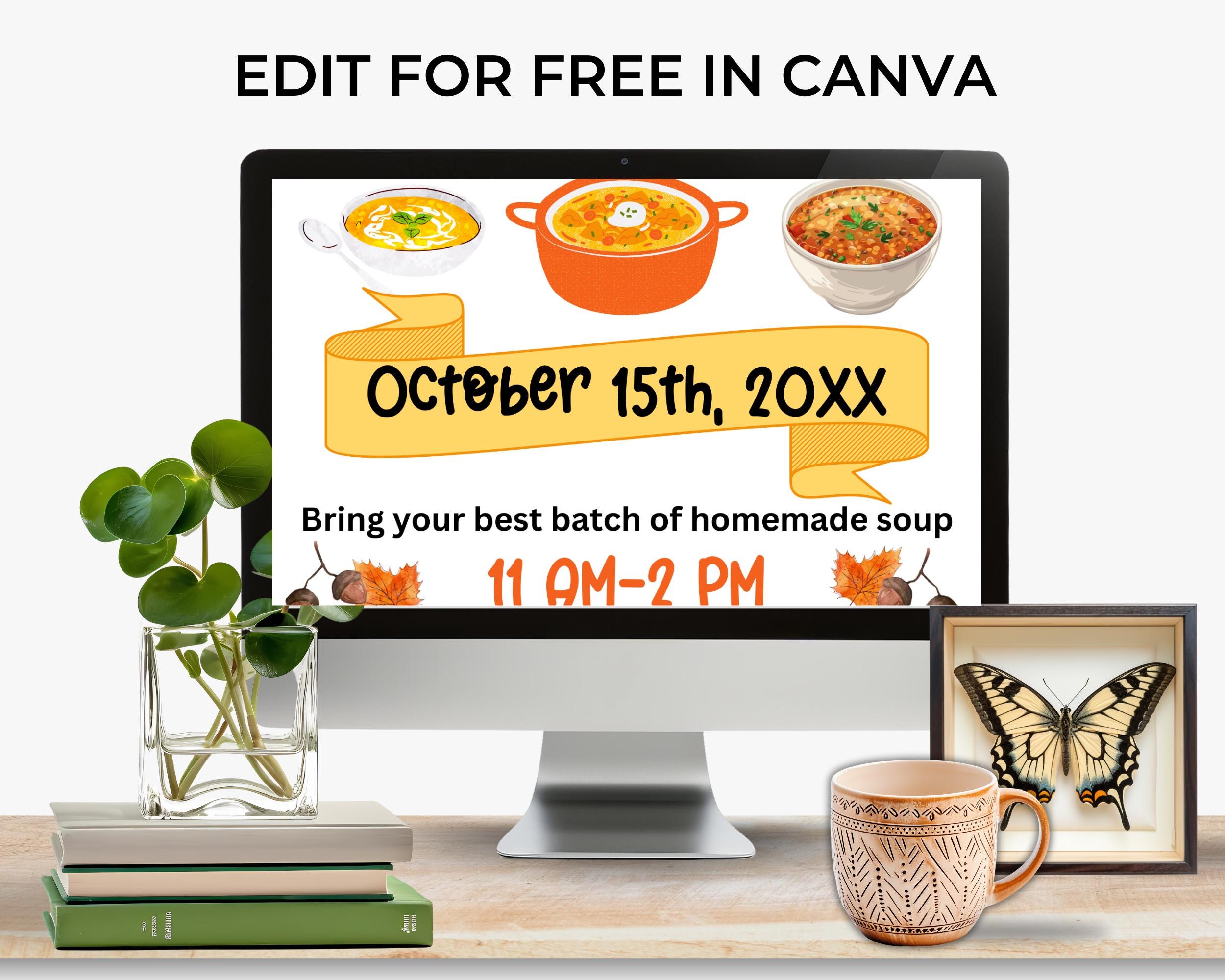 Editable Soup Cook-off Flyer, Fall Work Competition, Winter Soup ...