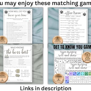 Office Trivia Team Building Games, Coworker Activity,happy Hour Office ...