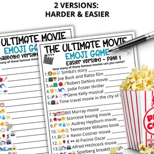 Movie Emoji Game, Team Building Activity, Pop Culture Trivia Games ...