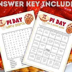 Pi Day Trivia Bundle, Printable Pi Day Game for Kids and Adults ...