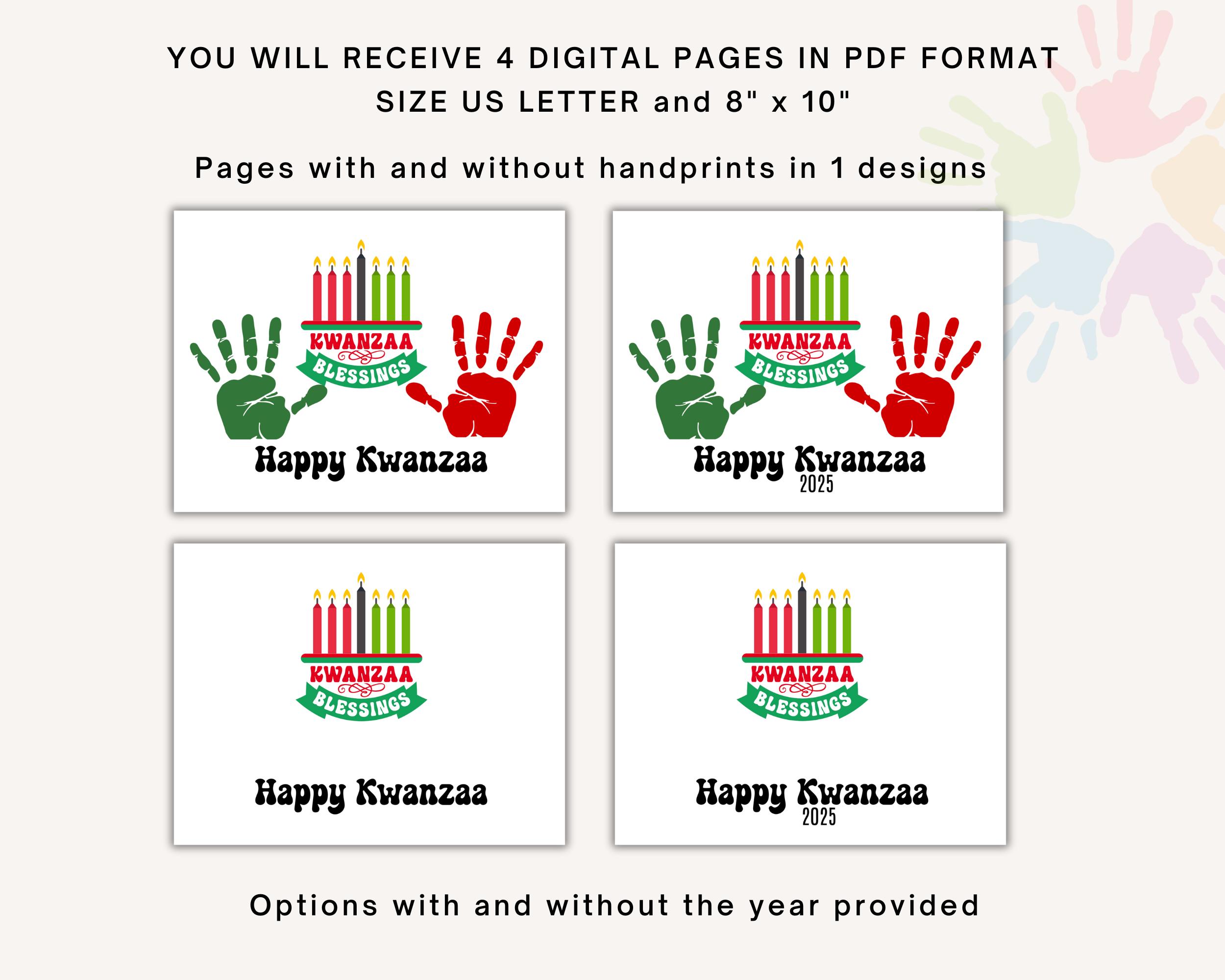 Kwanzaa Handprint Craft, Handprint Keepsake, Daycare Activity ...