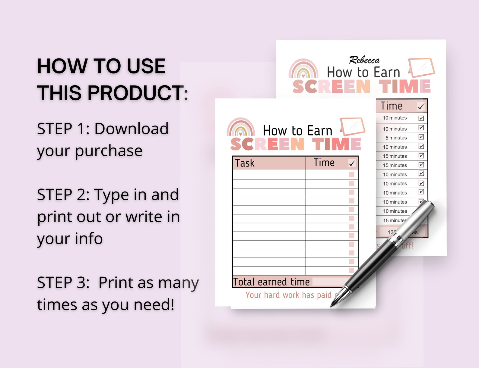 Editable School Planner Kids Printable, Back to School Bundle, Screen ...