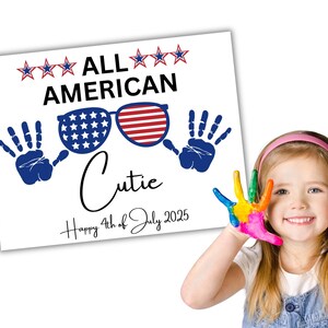 4th of July Handprint Art Bundle, Independence Day Activity, Handprint ...