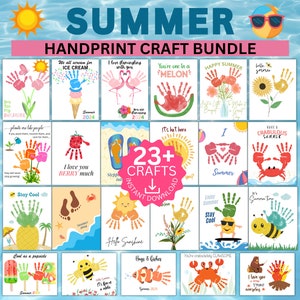 Summer Handprint Craft for Kids,summertime Handprint Art,toddler ...