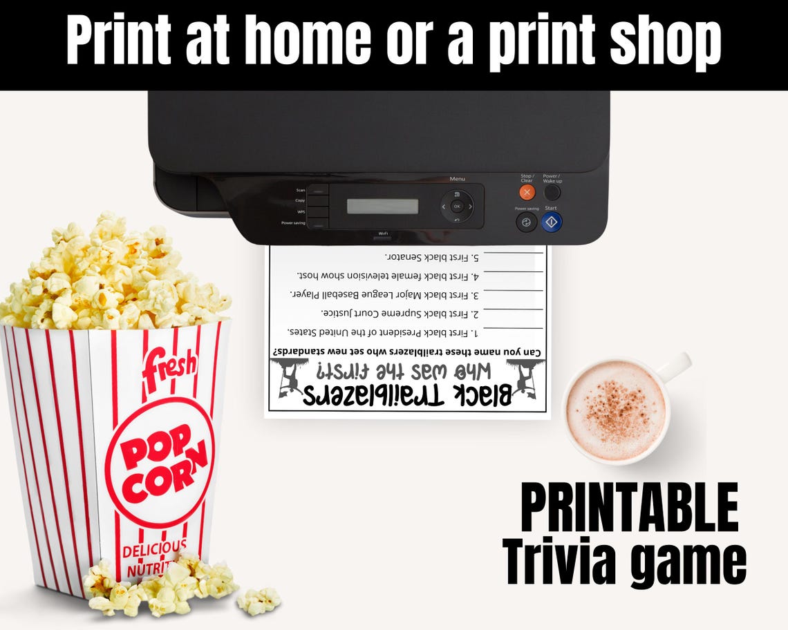 Famous Black Firsts Trivia Game, African American Trailblazers Quiz ...